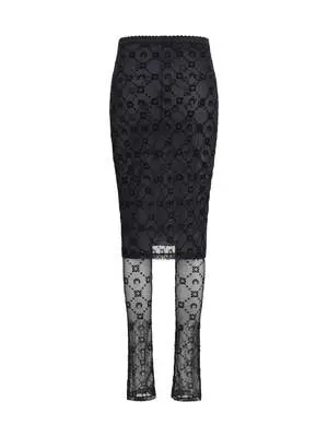 MARINE SERRE Moonogram Mesh Pant-skirt