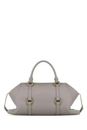 Alexander McQueen Grey Leather Medium Farringdon Handbag - Gray