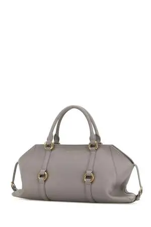 Alexander McQueen Grey Leather Medium Farringdon Handbag