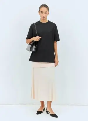 JIL SANDER Layered Midi Skirt
