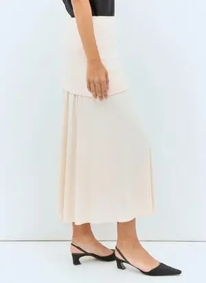 JIL SANDER Layered Midi Skirt