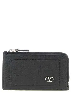 Valentino Garavani Vlogo Signature Coin Purse - Black