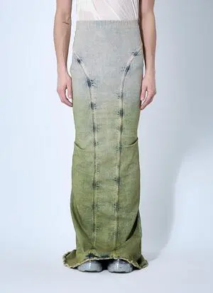 Moncler Acid Degrade Al Maxi Skirt - Green