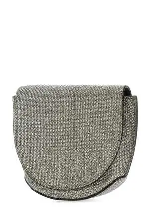 GANNI Polyester Nano Banner Crossbody Bag - Silver