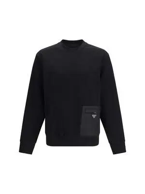 Prada Stretch Jersey Sweatshirt - Black