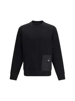 Prada Stretch Jersey Sweatshirt - Black