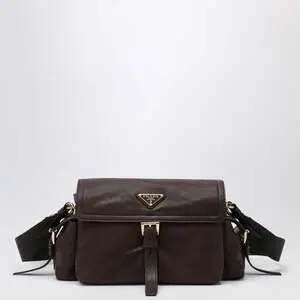 Prada Explore Medium Bag In Nappa Leather - Brown