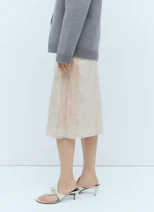 Gucci Sequin-embroidered Tulle Skirt