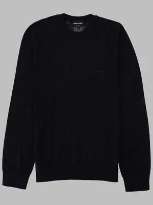 Giorgio Armani Virgin Wool Knit Sweater - Blue