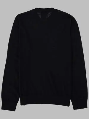 Giorgio Armani Virgin Wool Knit Sweater - Blue