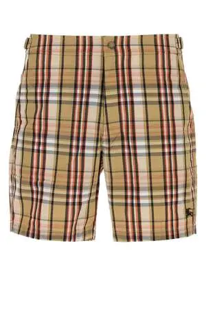 Burberry Printed Seersucker Swimming Shorts - Multicolor