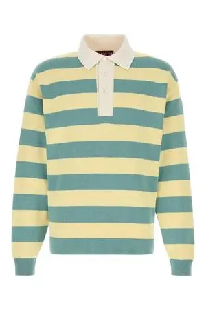 Gucci Embroidered Silk Blend Polo Shirt - Multicolor