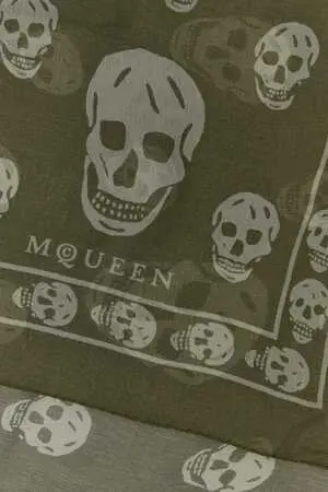 Alexander McQueen Printed Silk Foulard
