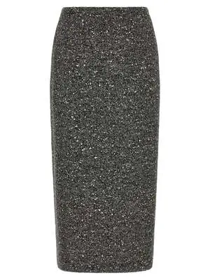 Valentino Garavani Chevron Bouclé Skirt - Multicolor