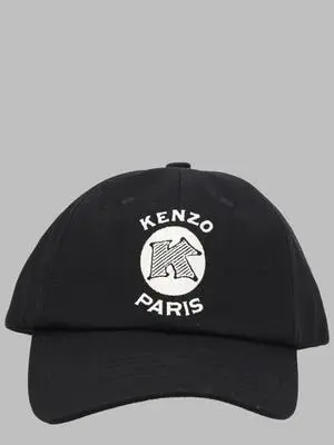 Kenzo Cappello Da Baseball Con Logo - Black