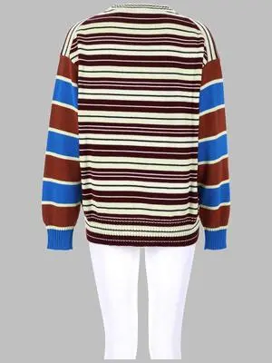 Paul Smith Striped Lambswool And Cotton Sweater - Multicolor