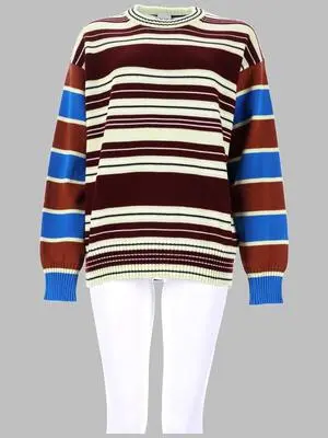 Paul Smith Striped Lambswool And Cotton Sweater - Multicolor