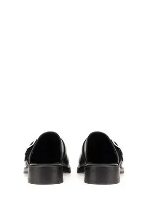 Our Legacy Camion Leather Mules - Black