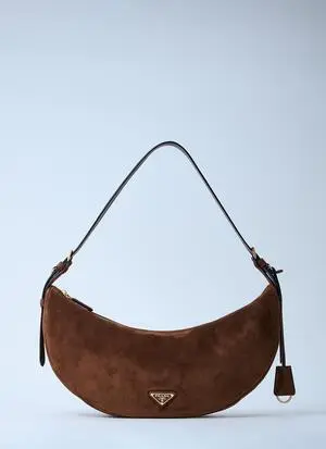 Prada Small Suede Shoulder Bag