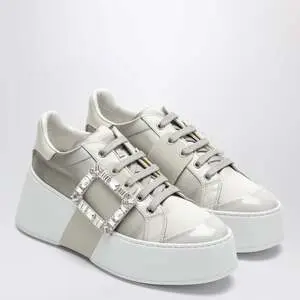 ROGER VIVIER Vivier Viv' Skate Sneakers Ice/pearl Grey/milk White - Gray