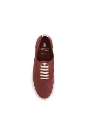 Brunello Cucinelli Reversed Calfskin Sneakers