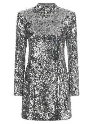 Balmain Sequined Dress - Silver