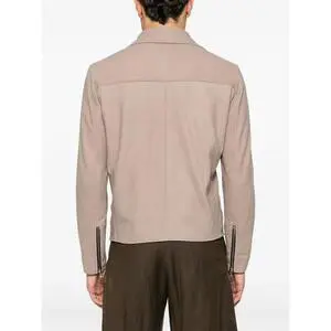 Tagliatore Neutrals Jackets Biker Jackets