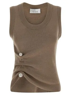 Giuseppe Di Morabito Knitted Top - Cream