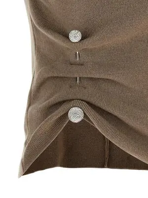 Giuseppe Di Morabito Knitted Top - Cream