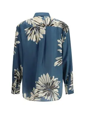 Brunello Cucinelli Silk Floral Shirt