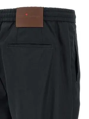 Kiton Virgin Wool Trousers - Blue