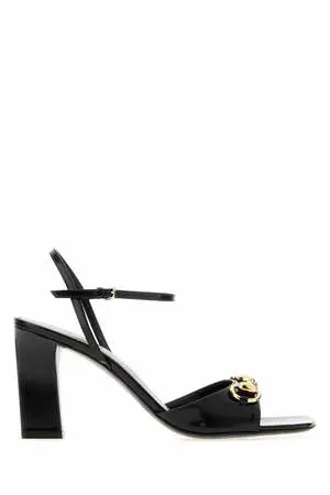 Gucci Leather Signora Sandals - Black