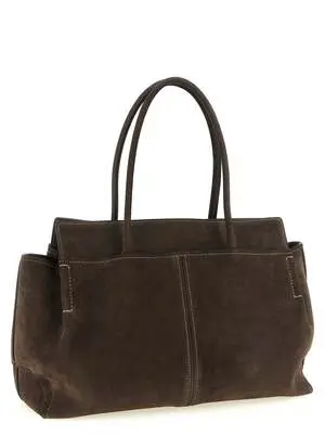 TOD'S Medium Suede Shopping Bag