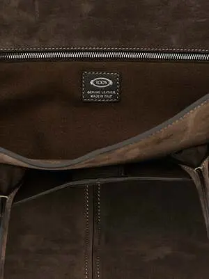 TOD'S Medium Suede Shopping Bag