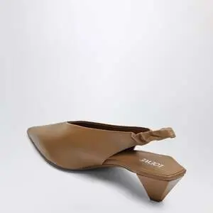 Loewe Lambskin Slingback Shoes - Brown