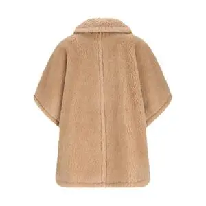 Max Mara Neutrals Jackets Faux Fur & Shearling Jackets