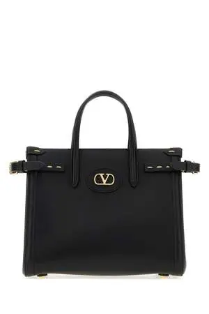 Valentino Garavani Leather Antibes Handbag - Black