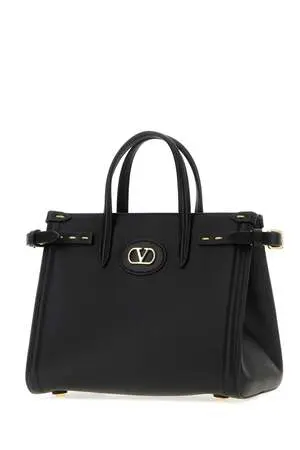 Valentino Garavani Leather Antibes Handbag - Black