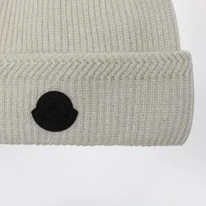 Moncler Wool And Cashmere Beanie - White