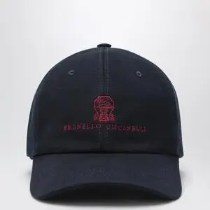 Brunello Cucinelli Cotton Baseball Cap - Blue