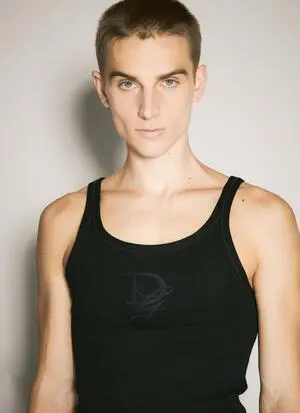 Dolce & Gabbana Logo Embroidery Tank Top