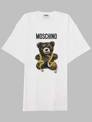 Moschino T-shirt Con Stampa Teddy - White