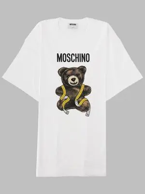 Moschino T-shirt Con Stampa Teddy - White
