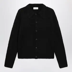 Dries Van Noten Long-sleeved Alpaca Blend Cardigan - Black