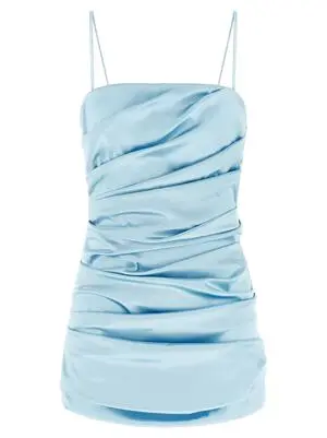 Dolce & Gabbana Stretch Satin Dress - Blue
