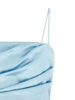 Dolce & Gabbana Stretch Satin Dress - Blue
