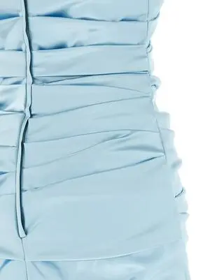 Dolce & Gabbana Stretch Satin Dress - Blue