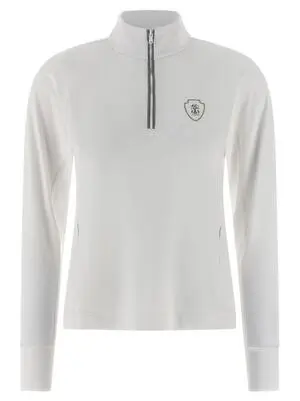 Brunello Cucinelli Half Zip Sweater - White