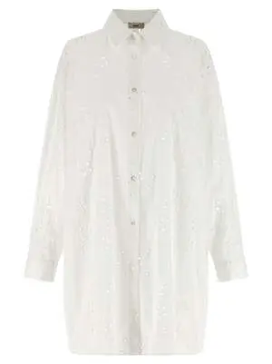 Herno Broderie Anglaise' Shirt - White