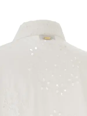 Herno Broderie Anglaise Cotton Shirt